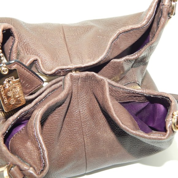 Coach | Bags | Coach Madison Phoebe Leather Shoulder Bag Midnight ...